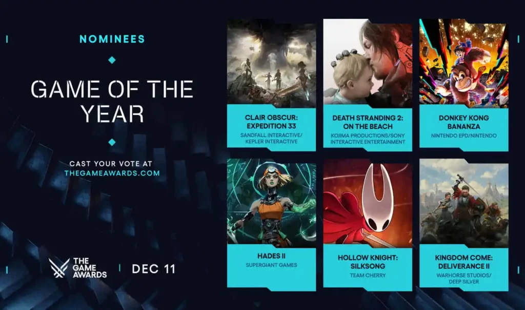 The Game Awards nominees: The complete list of contenders - ExitLag News